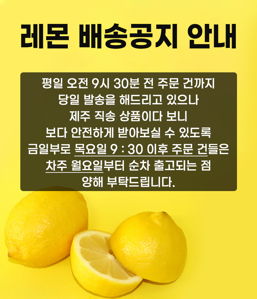 GAP인증 제주 레몬 4kg+1kg(총5kg)